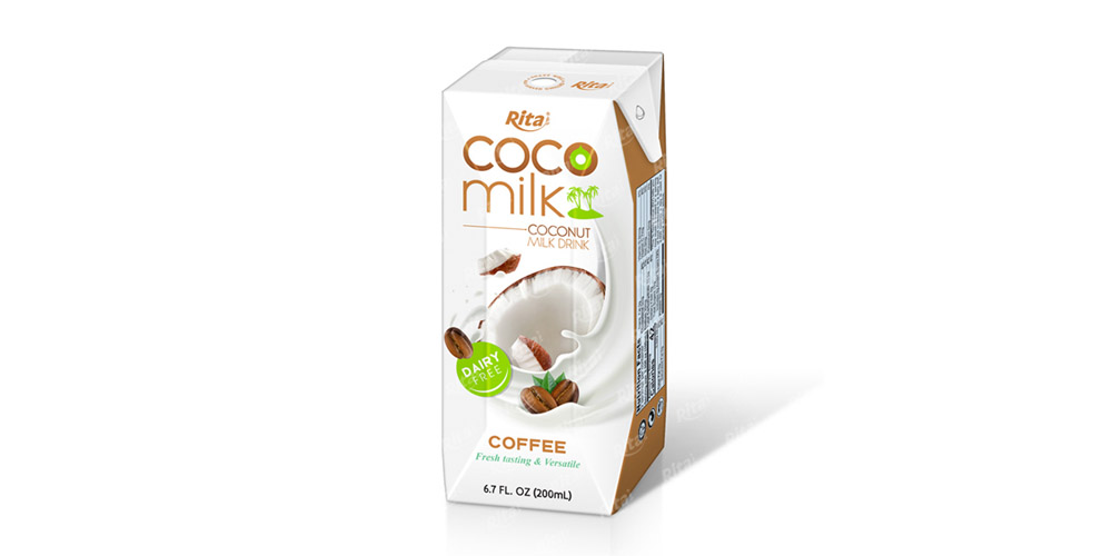 Coconut Water: Coco Milk with coffee flavour in Aseptic packing 200ml