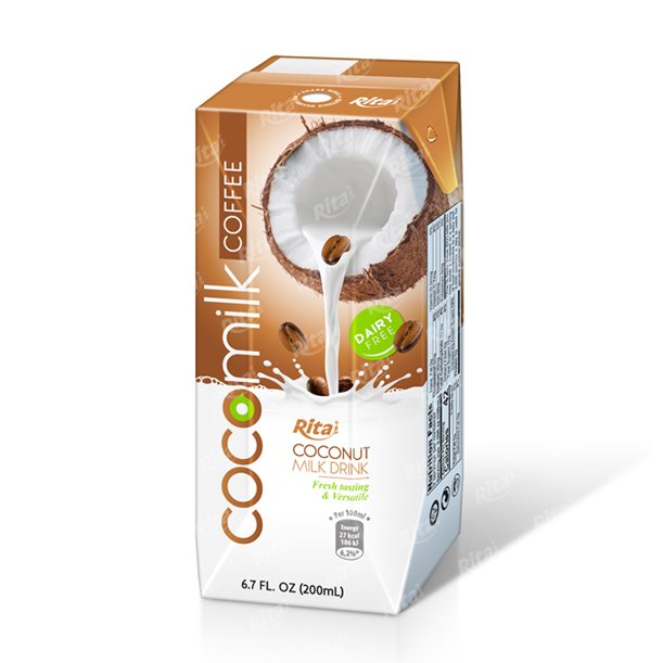 Milk Series: Coco milk with coffee flavour in aseptic packing 200ml