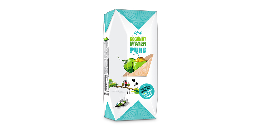 Coconut Water: Paper box 200ml Coconut water